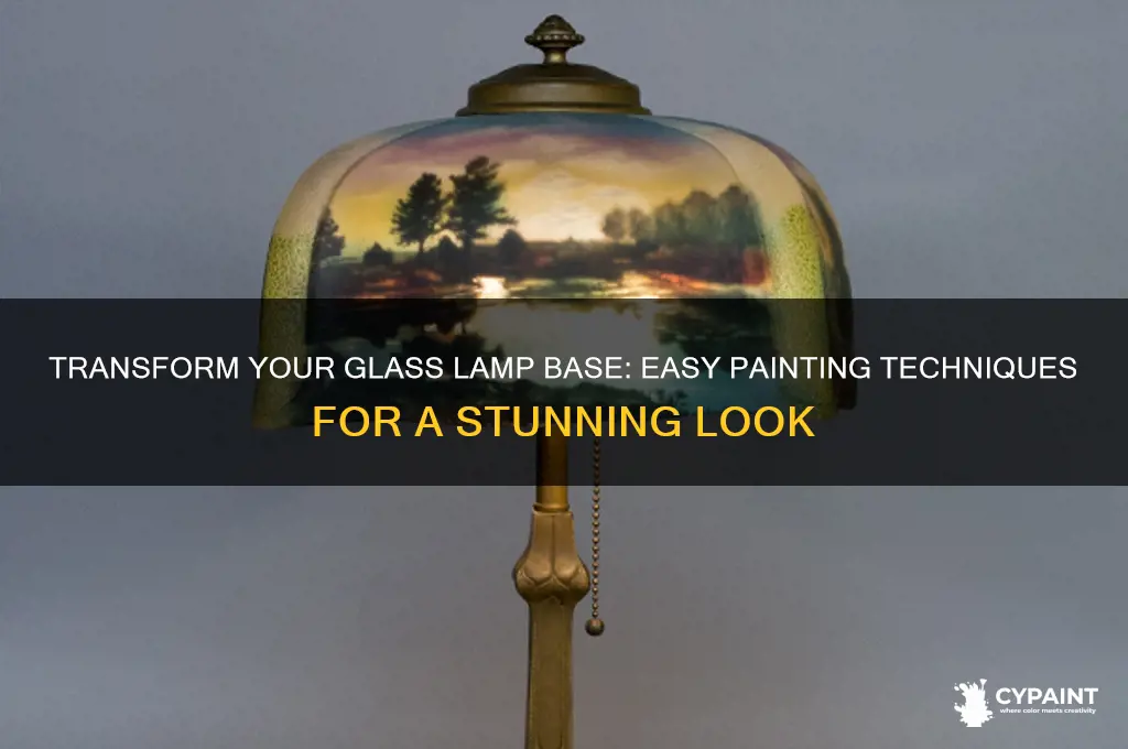 Transform Your Glass Lamp Base: Easy Painting Techniques For A Stunning ...
