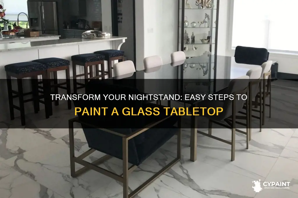 Transform Your Nightstand: Easy Steps To Paint A Glass Tabletop | CyPaint