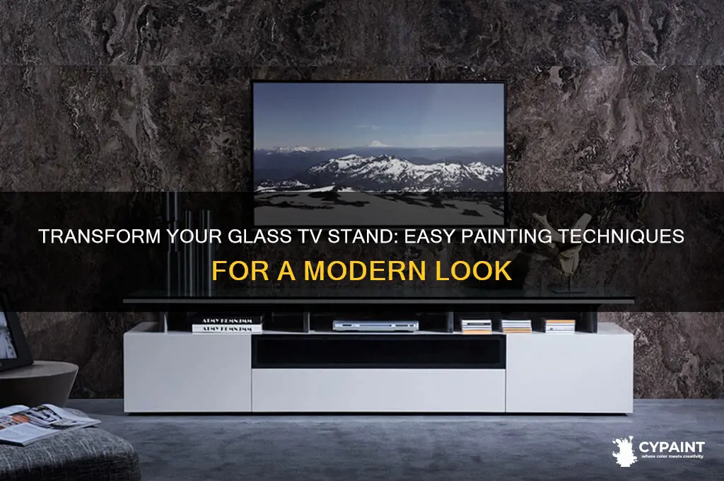 Transform Your Glass Tv Stand: Easy Painting Techniques For A Modern ...