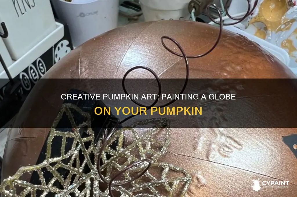Creative Pumpkin Art: Painting A Globe On Your Pumpkin | CyPaint