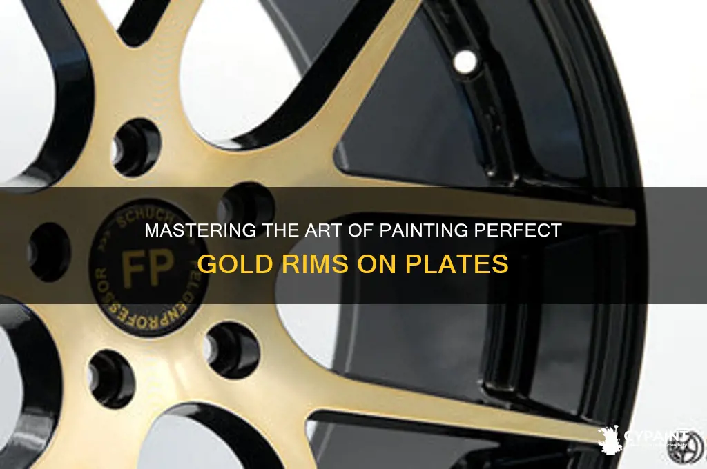 Mastering The Art Of Painting Perfect Gold Rims On Plates | CyPaint