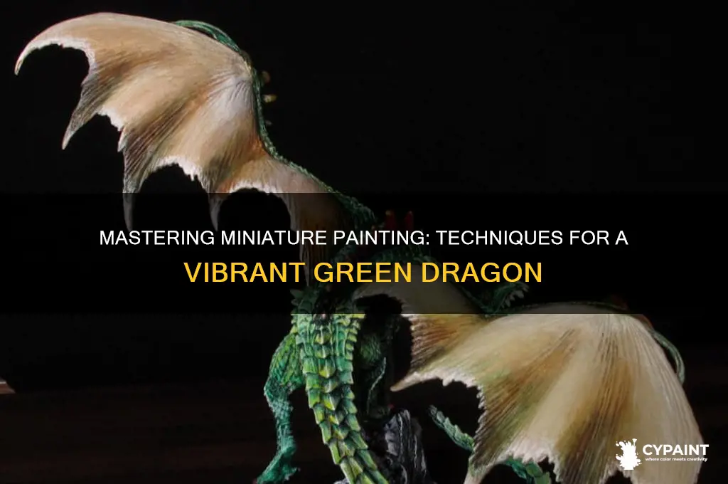 Mastering Miniature Painting: Techniques For A Vibrant Green Dragon ...