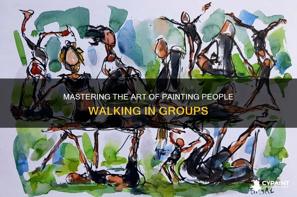 Mastering The Art Of Painting People Walking In Groups | CyPaint