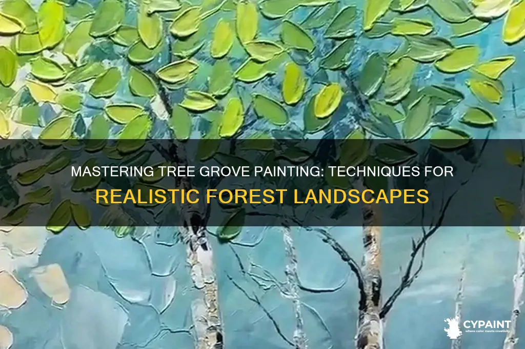Mastering Tree Grove Painting: Techniques For Realistic Forest ...