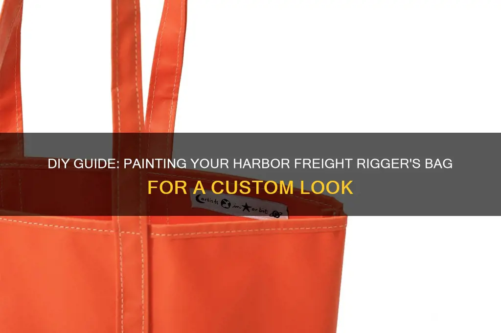 Diy Guide: Painting Your Harbor Freight Rigger's Bag For A Custom Look ...