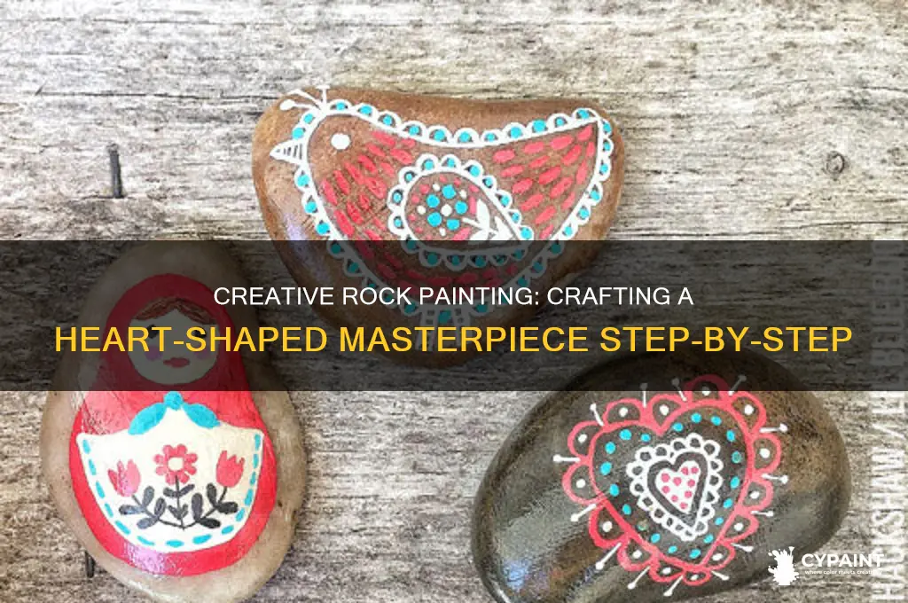 Creative Rock Painting: Crafting A Heart-Shaped Masterpiece Step-By ...