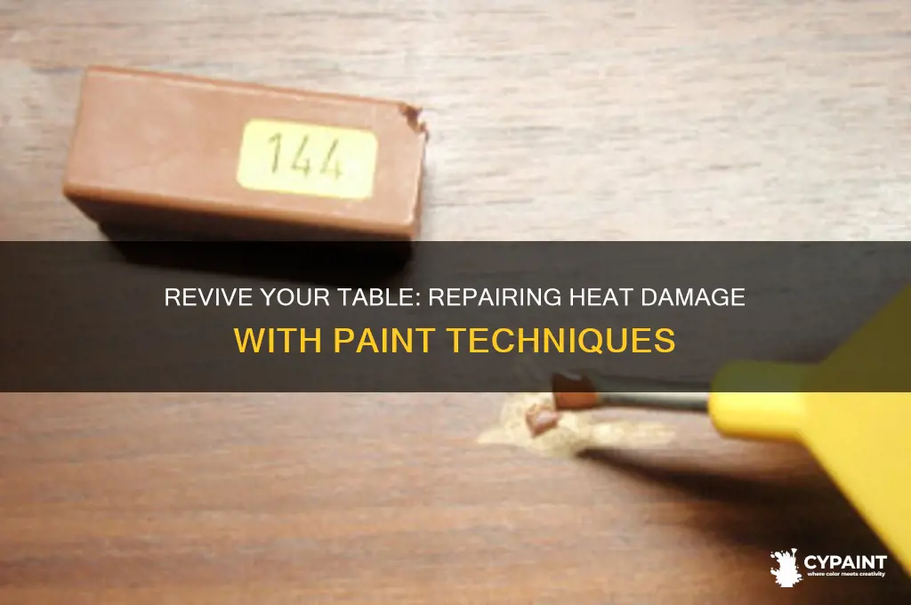 Revive Your Table: Repairing Heat Damage With Paint Techniques | CyPaint