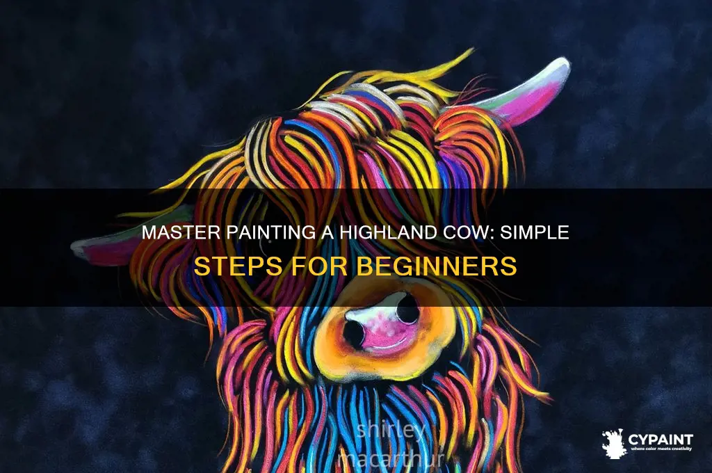 Master Painting A Highland Cow: Simple Steps For Beginners | CyPaint
