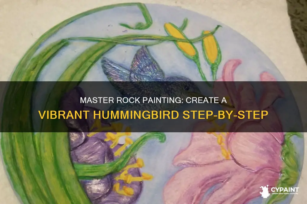 Master Rock Painting: Create A Vibrant Hummingbird Step-By-Step | CyPaint