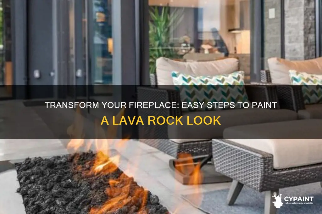 Transform Your Fireplace: Easy Steps To Paint A Lava Rock Look | CyPaint