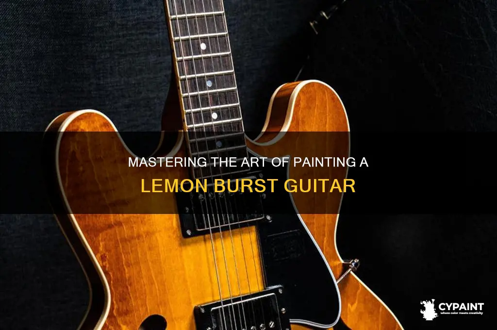 Mastering The Art Of Painting A Lemon Burst Guitar | CyPaint