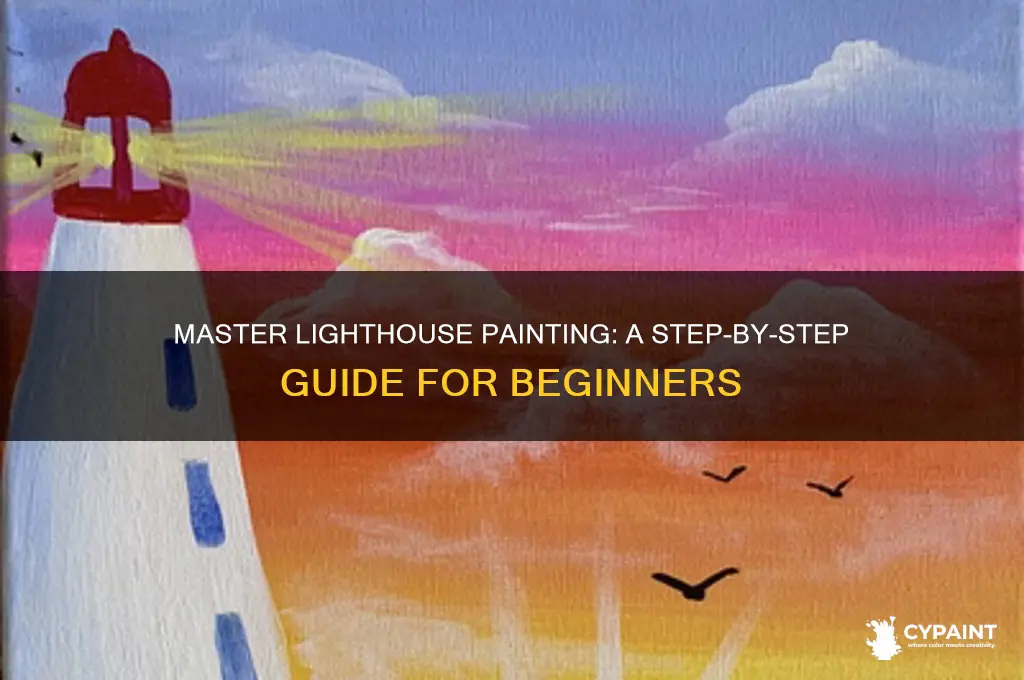 Master Lighthouse Painting: A Step-By-Step Guide For Beginners | CyPaint