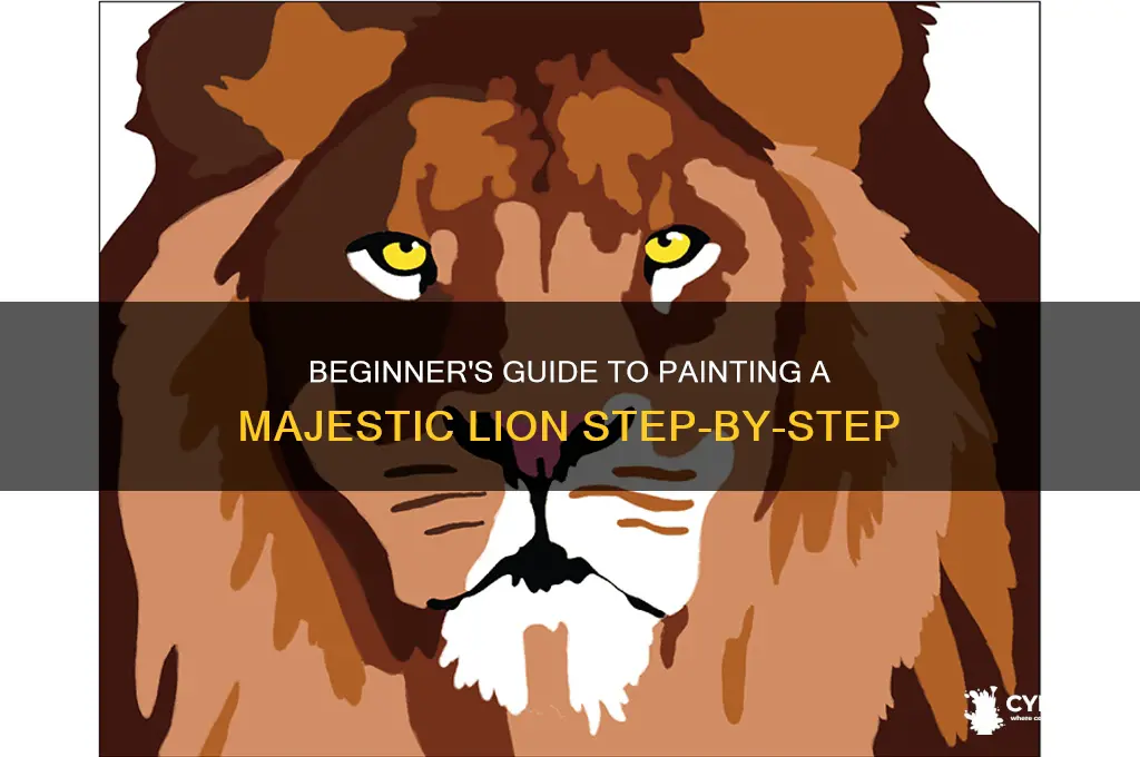Beginner's Guide To Painting A Majestic Lion Step-By-Step | CyPaint