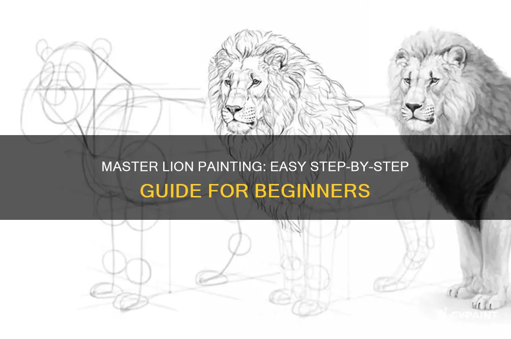 Master Lion Painting: Easy Step-By-Step Guide For Beginners | CyPaint