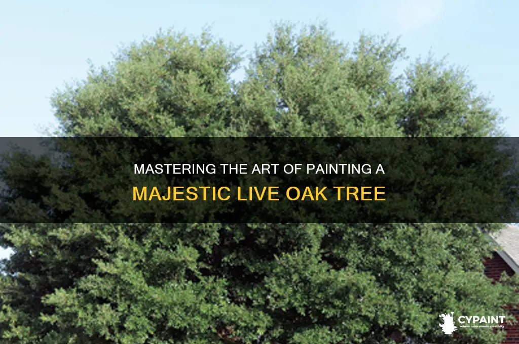 Mastering The Art Of Painting A Majestic Live Oak Tree | CyPaint