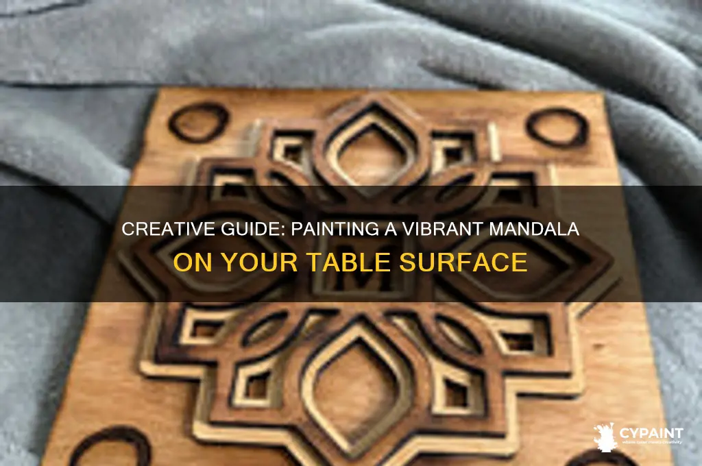 Creative Guide: Painting A Vibrant Mandala On Your Table Surface | CyPaint