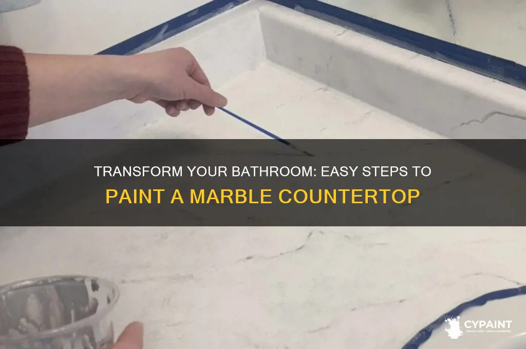 Transform Your Bathroom: Easy Steps To Paint A Marble Countertop | CyPaint