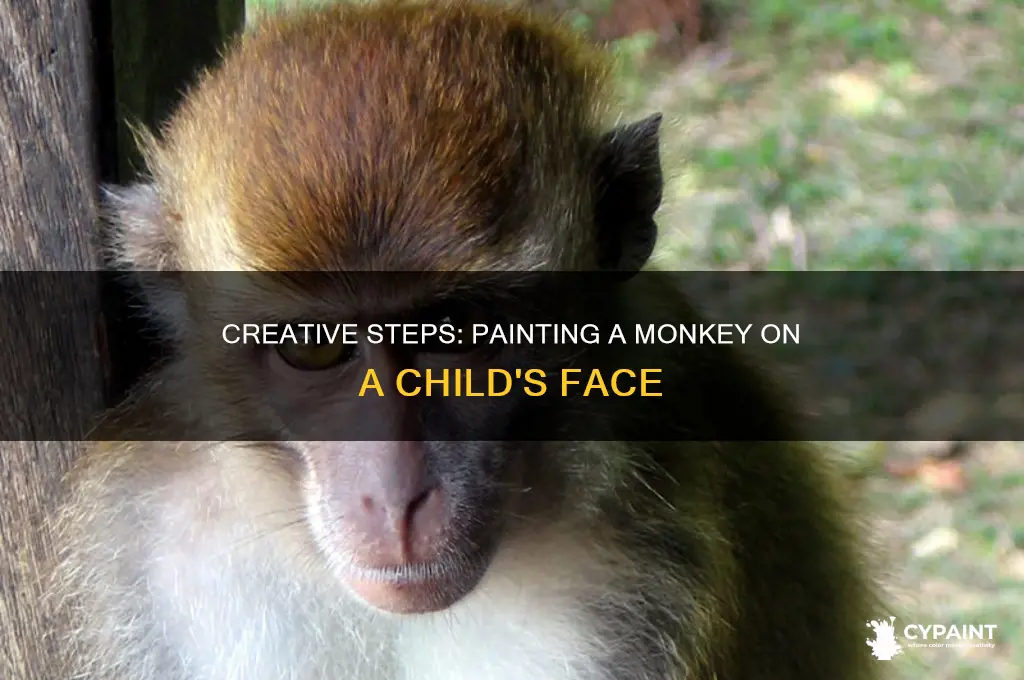 Creative Steps: Painting A Monkey On A Child's Face | CyPaint