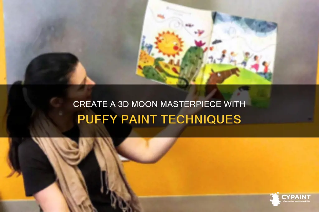 Create A 3D Moon Masterpiece With Puffy Paint Techniques | CyPaint
