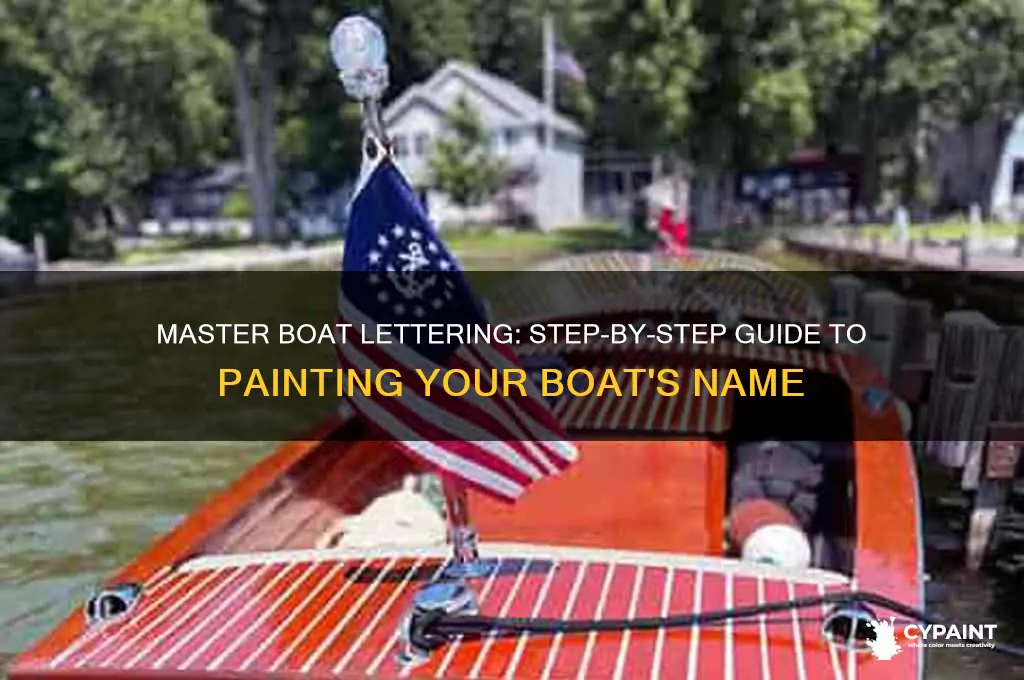 Master Boat Lettering: Step-By-Step Guide To Painting Your Boat's Name ...