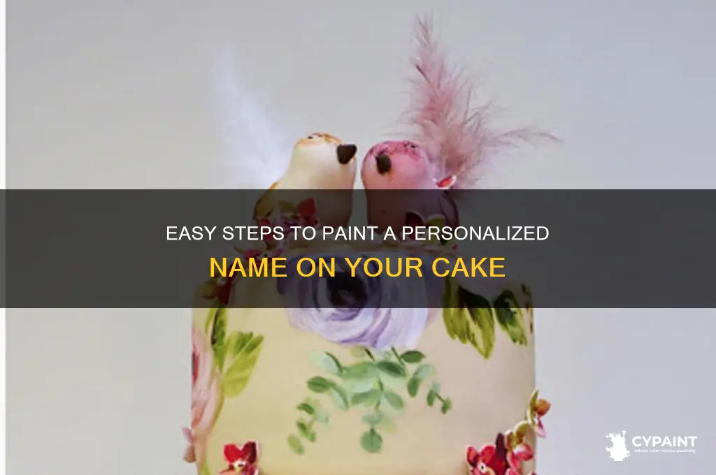 Easy Steps To Paint A Personalized Name On Your Cake | CyPaint