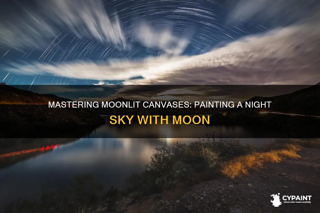 Mastering Moonlit Canvases: Painting A Night Sky With Moon | CyPaint