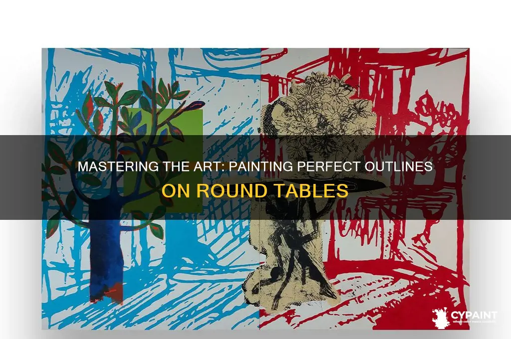Mastering The Art: Painting Perfect Outlines On Round Tables | CyPaint
