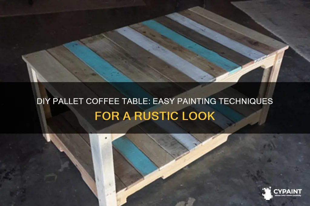 Diy Pallet Coffee Table: Easy Painting Techniques For A Rustic Look ...