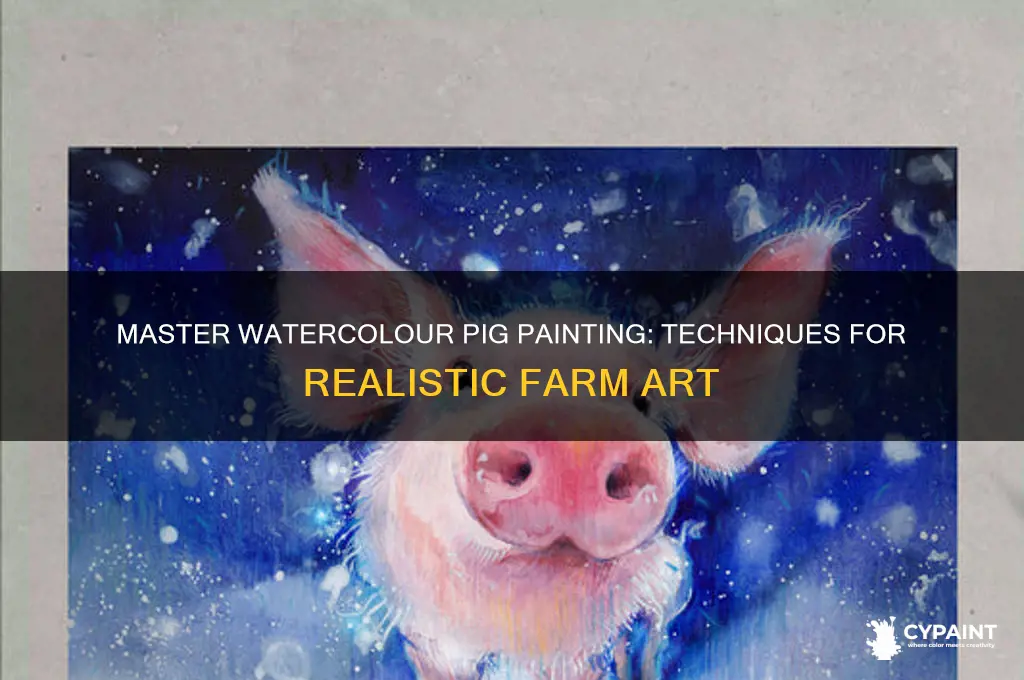 Master Watercolour Pig Painting: Techniques For Realistic Farm Art ...