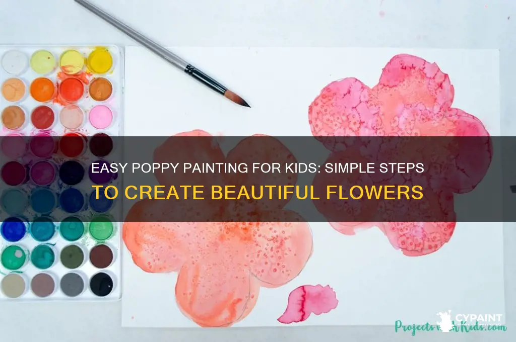 Easy Poppy Painting For Kids: Simple Steps To Create Beautiful Flowers ...