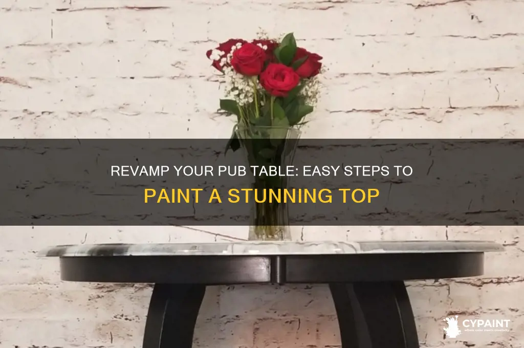 Revamp Your Pub Table: Easy Steps To Paint A Stunning Top | CyPaint