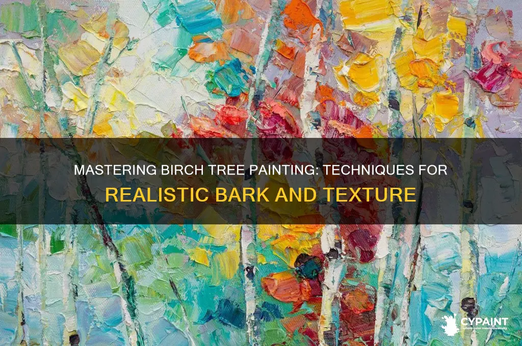Mastering Birch Tree Painting: Techniques For Realistic Bark And ...