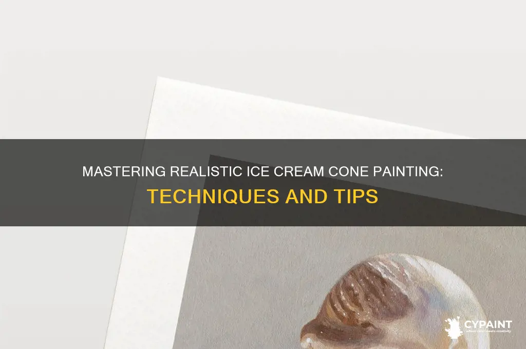Mastering Realistic Ice Cream Cone Painting: Techniques And Tips | CyPaint