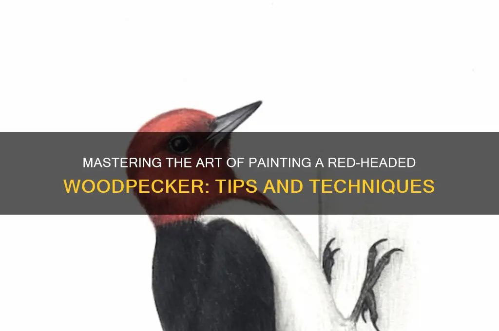 Mastering The Art Of Painting A Red-Headed Woodpecker: Tips And ...