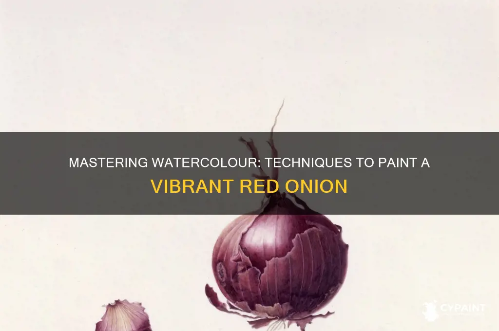 Mastering Watercolour: Techniques To Paint A Vibrant Red Onion | CyPaint