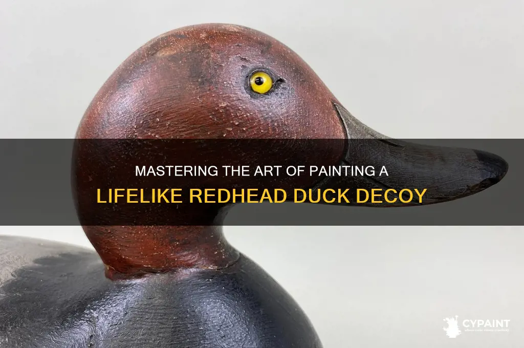 Mastering The Art Of Painting A Lifelike Redhead Duck Decoy | CyPaint