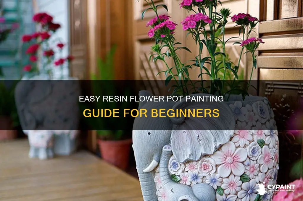 Easy Resin Flower Pot Painting Guide For Beginners | CyPaint