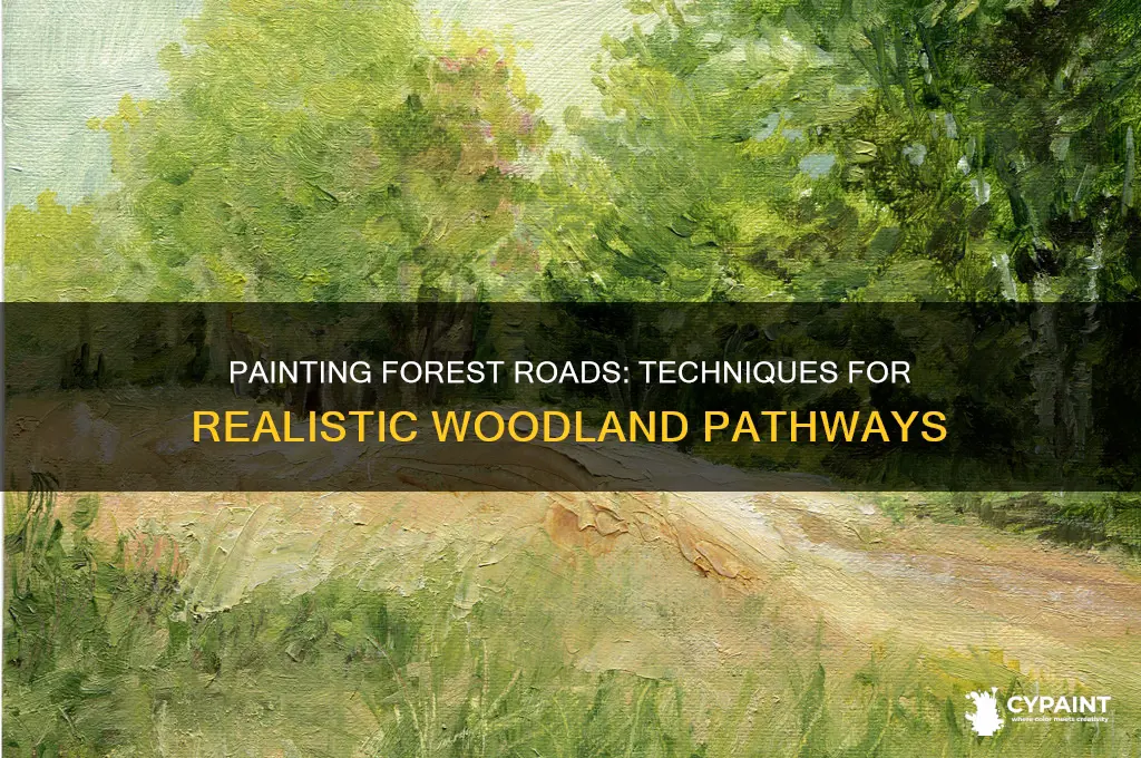 Painting Forest Roads: Techniques For Realistic Woodland Pathways | CyPaint