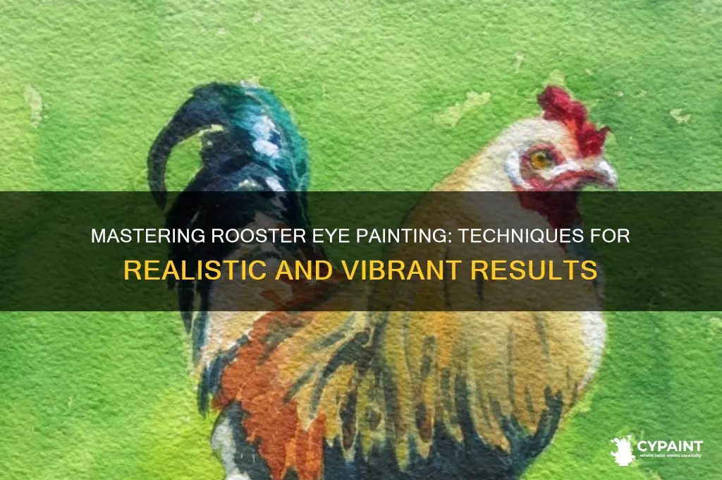 Mastering Rooster Eye Painting: Techniques For Realistic And Vibrant ...