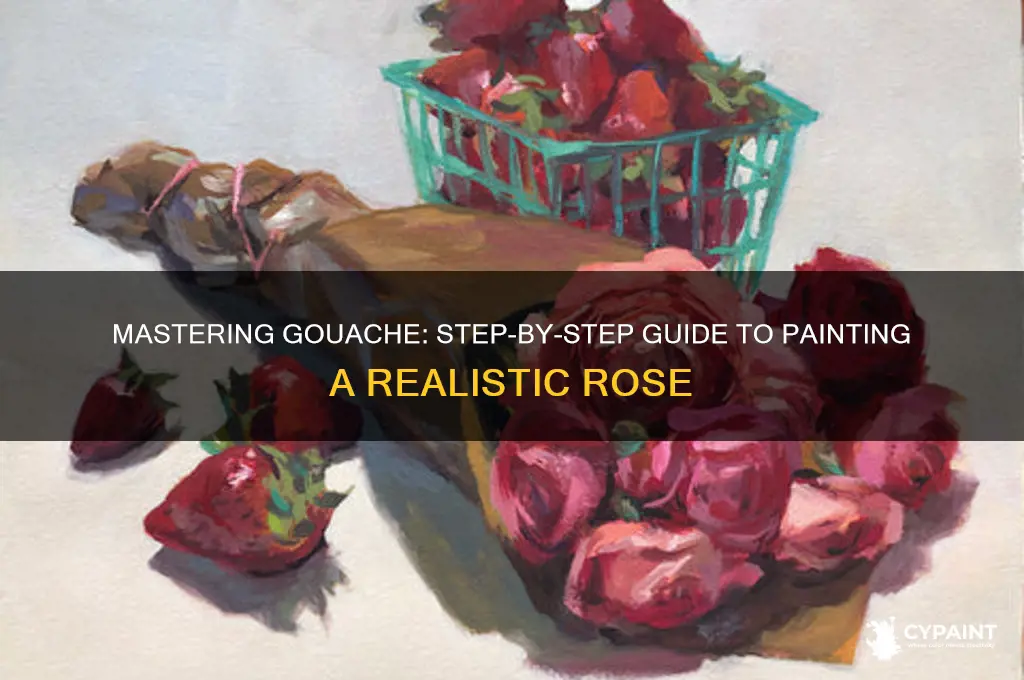 Mastering Gouache: Step-By-Step Guide To Painting A Realistic Rose ...