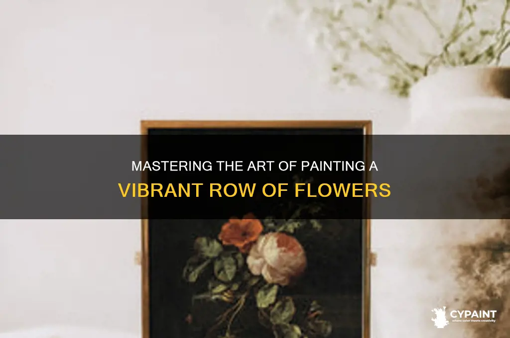 Mastering The Art Of Painting A Vibrant Row Of Flowers | CyPaint