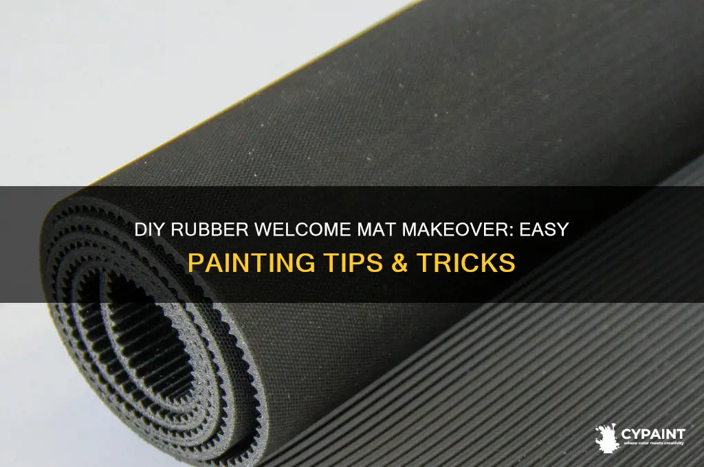 Diy Rubber Welcome Mat Makeover: Easy Painting Tips & Tricks | CyPaint