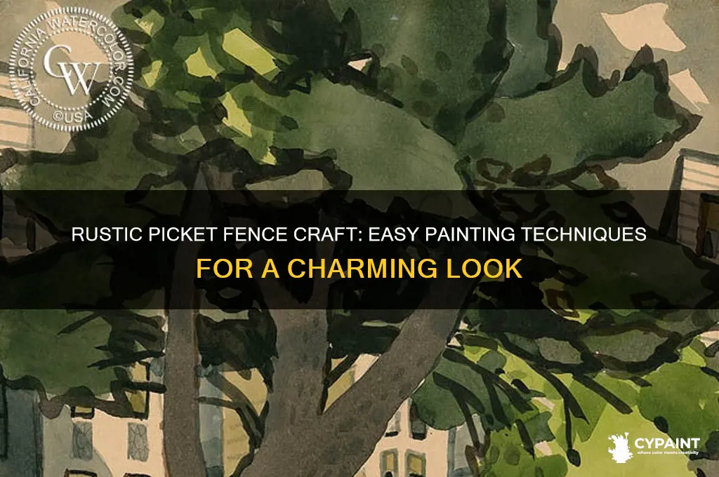 Rustic Picket Fence Craft: Easy Painting Techniques For A Charming Look ...