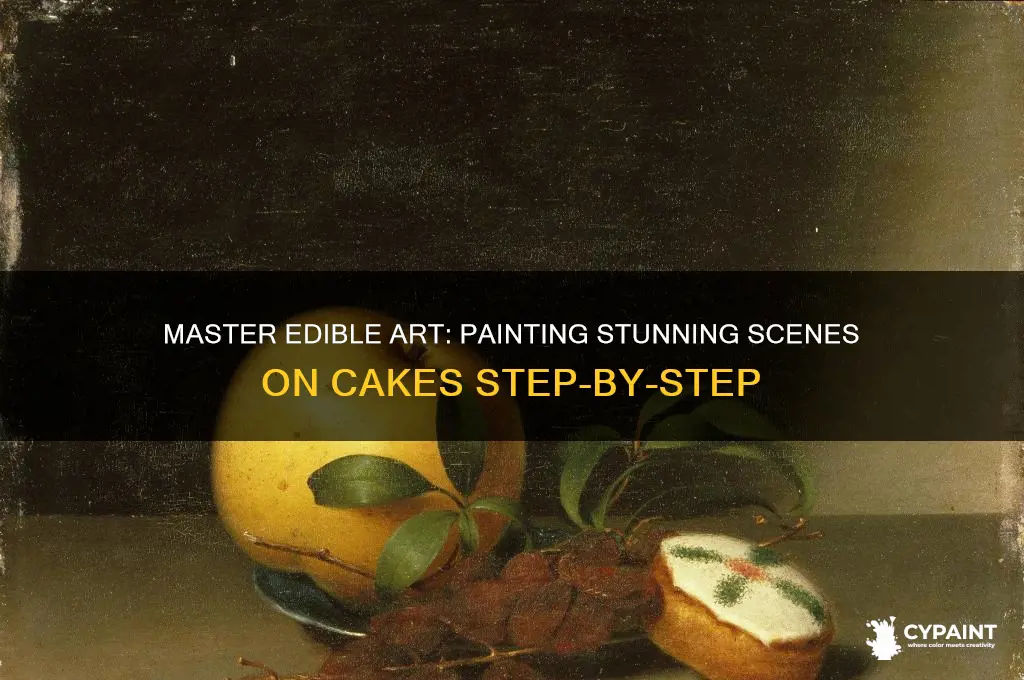 Master Edible Art: Painting Stunning Scenes On Cakes Step-By-Step | CyPaint