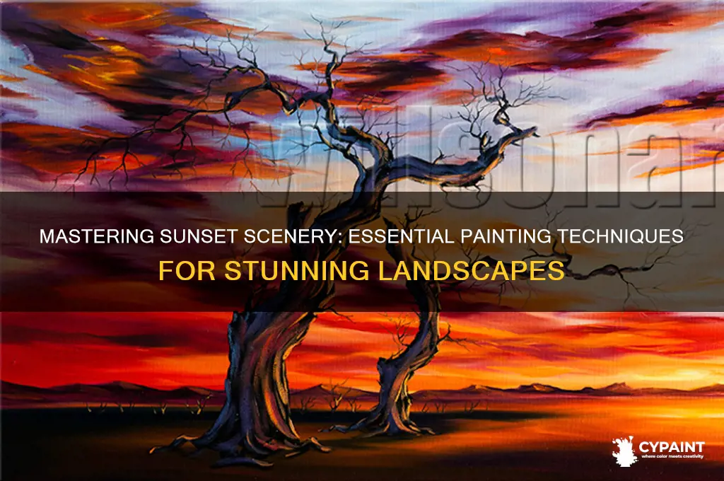 Mastering Sunset Scenery: Essential Painting Techniques For Stunning ...