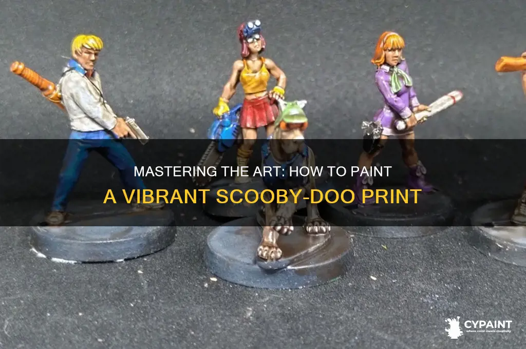 Mastering The Art: How To Paint A Vibrant Scooby-Doo Print | CyPaint