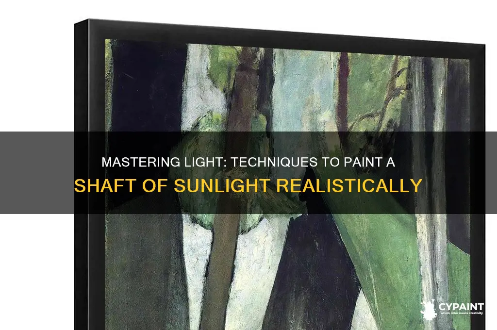 Mastering Light: Techniques To Paint A Shaft Of Sunlight Realistically ...