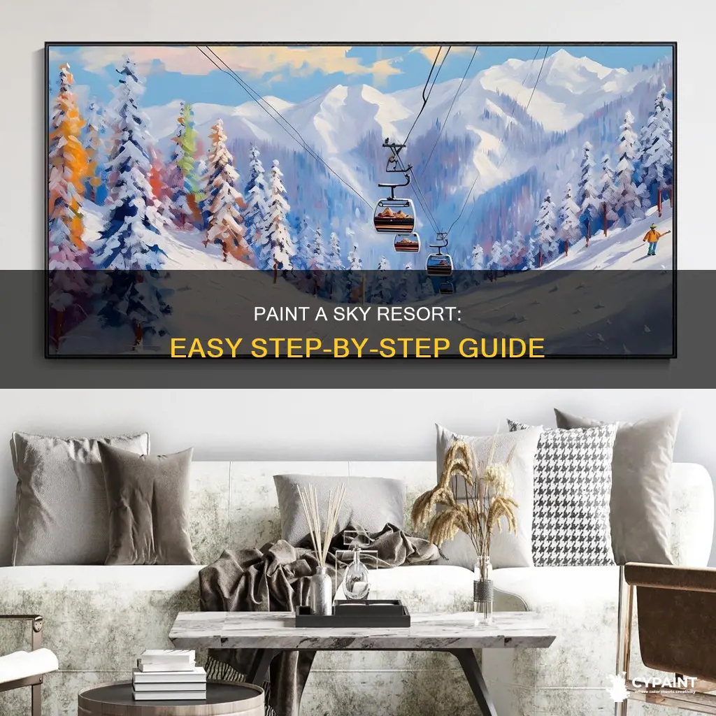 Paint A Sky Resort: Easy Step-By-Step Guide | CyPaint