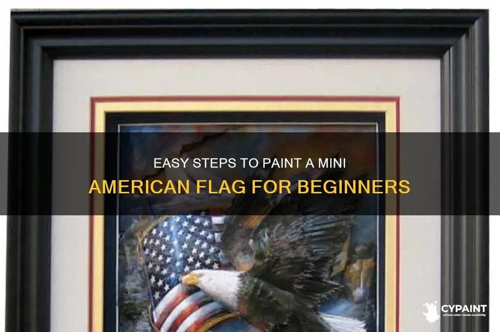Easy Steps To Paint A Mini American Flag For Beginners | CyPaint