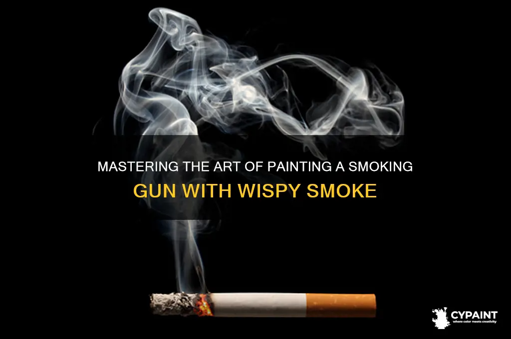 Mastering The Art Of Painting A Smoking Gun With Wispy Smoke | CyPaint